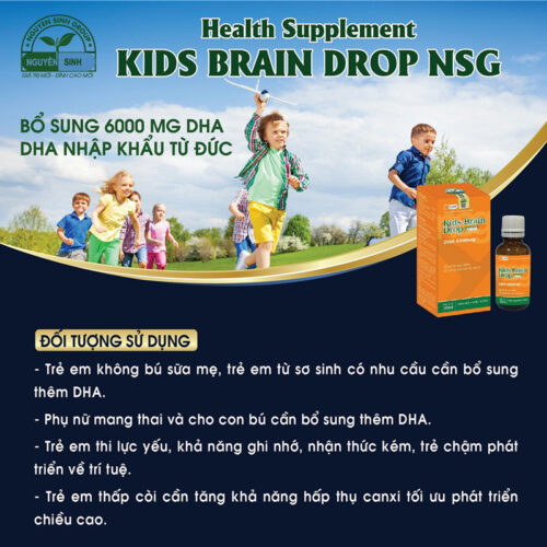 Thực phẩm bổ sung DHA Kids Brain Drop NSG (30ml)