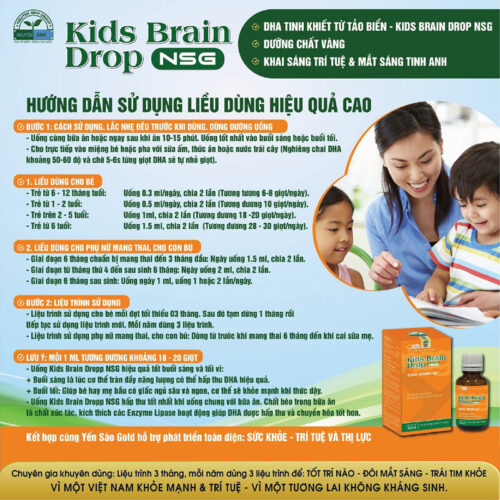 Thực phẩm bổ sung DHA Kids Brain Drop NSG (30ml)